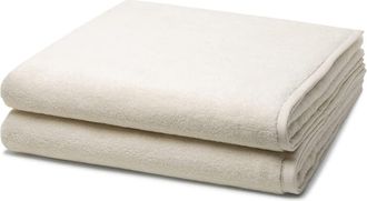 ROSS 2 teiliges Frottier-Set - Sensual Skin (2 X Duschtuch im Set) - 500 g/m2 - Baumwolle - Walkfrottee - saugstark - weich und flauschig - Champagner