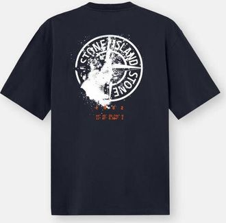 Stone Island Logo-Embroidered T-Shirt - Navy
