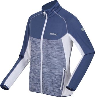 Regatta Damen Womens Hepley Full Zip Fleece Jacket Fleecejacke, DustyDnm/WHI, 38
