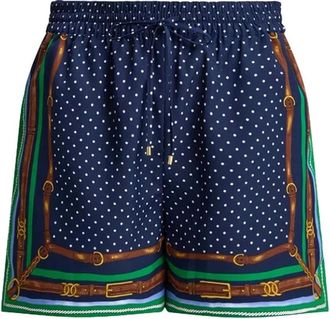 Ralph Lauren Femme, Shorts, Bleu, Taille: 36 FR Polka Dot Print Shorts