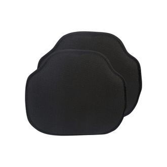 Klear Vu Gripper Omega rutschfeste Windsor-Stuhlkissen mit rutschfestem Sitzpolster für Esszimmer, Küche und Büro, 40,6 x 38,1 cm, 2 Stück (1 Stück), Schwarz