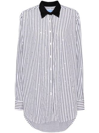 macgraw chemise oversize à rayures - Noir