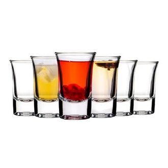 Premier Housewares Set von 6 klaren Schnapsgläsern, KlarGlas, 35ml