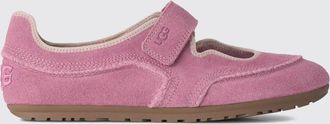 UGG Quill Mary Jane Wildleder-Sneaker mit Fellfutter und Klettverschluss