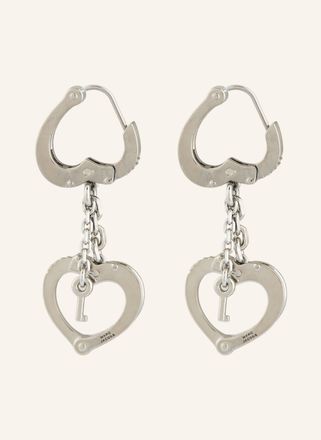 Marc Jacobs Ohrh&auml;nger The Heart Handcuff silber