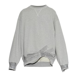 Maison Margiela Asymmetrisch geschnittenes Sweatshirt - - Sweatshirts & Hoodies - Herren - Grau - L