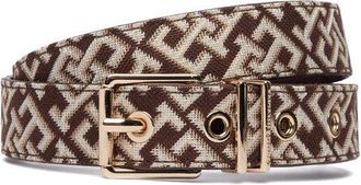 Tommy Hilfiger G&uuml;rtel Th Square 2.5 Jacquard AW0AW18894 Braun
