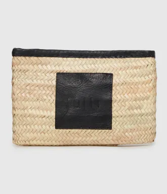 Lulli Pochette Lulli Raphia Noir