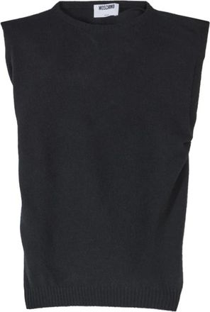 Moschino Femme, Tops, Noir, Taille: 40 FR Top Pull Over