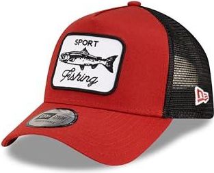 New Era Poisson Casquette de Camionneur pêcher pêche Sportive réglable Snapback Chapeau Maille Noir Rouge