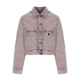 Carhartt Work in Progress Femme, Vestes, Violet, Taille: 36 FR W Arca Denim Jacket