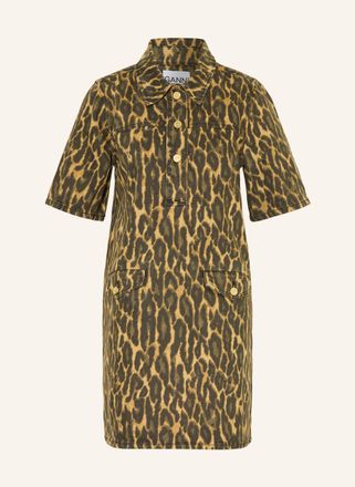 Ganni Jeanskleid beige