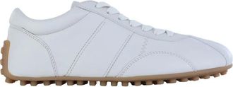 Tod's Tods Low-Top Sneaker - White Leather Sneakers With Gum Rubber Sole - Gr. 36,5 (EU) - in Grau - f&uuml;r Damen