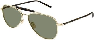 Saint Laurent Flieger-Sonnenbrille - - Accessories - unisex - Gelb - 57 MM