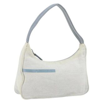 Prada Sac bandouli&egrave;re vintage en toile Pre-owned - Femme - Pre-owned - Gris - Taille: ONE Size