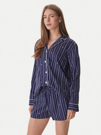 Lauren Ralph Lauren Pyjama ILN12490 Dunkelblau Regular Fit