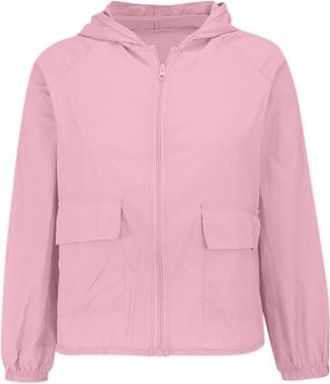 Generic Manteau dext&eacute;rieur l&eacute;ger pour femme - Combinaison dalpinisme - Fermeture &eacute;clair - Imperm&eacute;able - D&eacute;contract&eacute; - Coupe-vent - Veste de surv&ecirc;tement - Pull