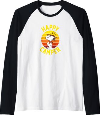 Peanuts Snoopy Happy Camper Raglan