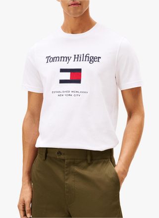 Tommy Hilfiger T-shirt manches courtes avec logo brod&eacute;