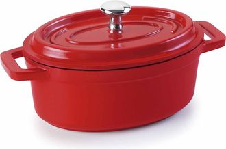 Lacor 25911 Oval Rotbratentopf Gießen Aluminium 11,5 x 7 cm