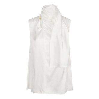 Max Mara Femme, Tops, Blanc, Taille: 40 FR Sleeveless Top