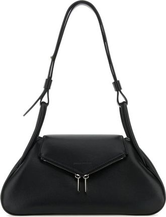Amina Muaddi Femme, Sacs, Noir, Taille: ONE Size Gemini Small Nappa