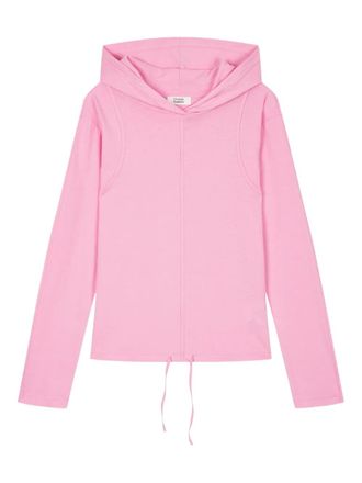 TOMBOY hoodie &agrave; liser&eacute;s superpos&eacute;s - Rose
