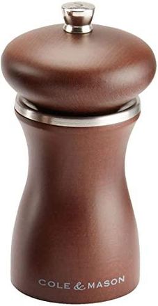 Cole & Mason Sherwood 120mm Forest Salzmühle, gebeiztes Holz, braun, 6,3 x 6,3 x 12 cm