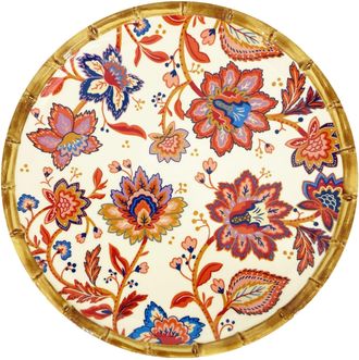 Les Jardins de la Comtesse Teller flach aus Melamin mit Blumen Ø 28 cm - Kollektion Jaipur