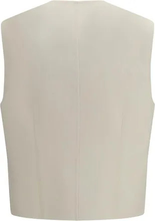 Fendi Wool Tailored Vest - Beige
