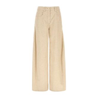Brunello Cucinelli Damen, Hosen, Beige, SGr&ouml;&szlig;e
