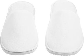 BESPORTBLE Pantoufles Antid&eacute;rapantes Blanc Cass&eacute; Jetables et R&eacute;utilisables Confortables et Respirantes pour Invit&eacute;s Usage Int&eacute;rieur Maison Chambre Salle de Bain 