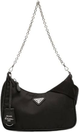 Prada Sac bandouli&egrave;re Re-Edition 2005 doccasion - Femme - Pre-owned - Noir - Taille: ONE Size