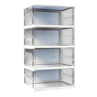 Generico Organizer f&uuml;r Schuhe, transparent, Organizer f&uuml;r Schuhe, mit magnetischer T&uuml;r, f&uuml;r Zuhause, Schlafzimmer, Eingang, Flur, Schrank