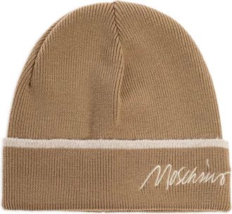 Moschino bonnet à logo brodé - Tons neutres