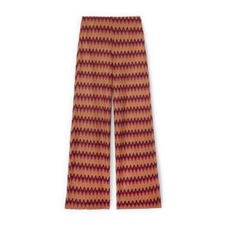 Motivi Palazzo-Hose aus Chevron-Strick - - Trousers - Damen - Orange - 2XL