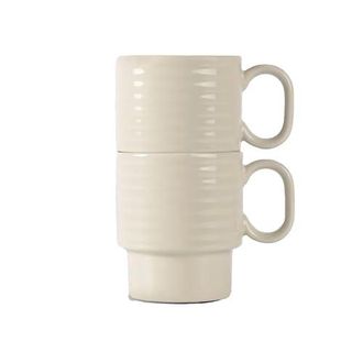 Sagaform 5018571 Kaffetassen 2er Set, Steinzeug