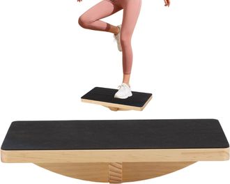 Generico Oszillierendes Trainingsbrett aus Holz, rutschfest, f&uuml;r Zuhause, B&uuml;ro, Fitnessstudio, Fitnesstraining, M&auml;nner und Frauen