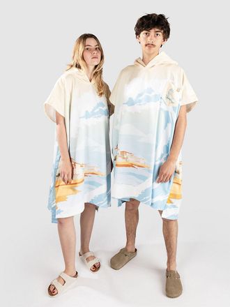 After Destination Poncho de surf &agrave; motifs