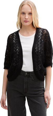 Tom Tailor Damen 1046614 Cardigan Strickjacke, 14482 - Deep Black, XL EU