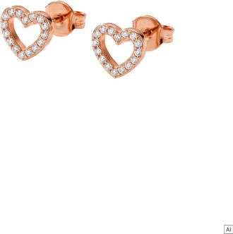 Purelei Hearts Of Love Ohrringe mit Zirkonia Steinen