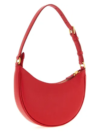 Valentino Garavani Vlogo Calfskin Leather Shoulder Bag - Red