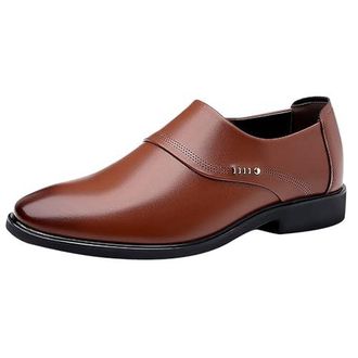Generic Chaussures en Cuir pour Homme - Chaussures Décontractées pour Le Travail - Chaussure De Mariage Décontractées Pointu - Robe daffaires Véritable Respir
