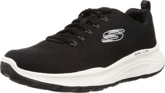 Skechers Herren Equalizer 5.0 Sneaker, Schwarzer Netzbesatz, 42.5 EU