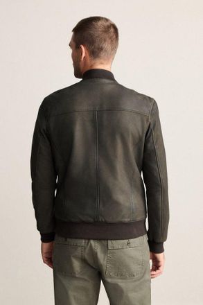 Next Lederjacke Signature Bomberjacke aus Leder (1-St)