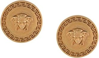 Versace Femme, Accessoires, Jaune, Taille: ONE Size Tribute Stud Earrings