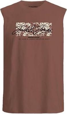 Jack & Jones Jorsplit Tee SL Crew Neck FST T-Shirt, Arabian Spice, M Hommes