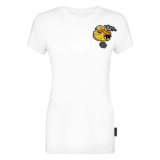 Philipp Plein Femme, Tops, Blanc, Taille: 38 FR T-Chemises