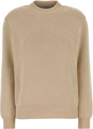 Golden Goose Pullover mit Stehkragen und Rippstrick - - Knitwear - Damen - Beige - M