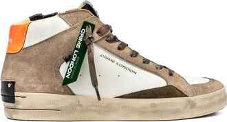 Crime London Homme, Chaussures, Multicolore, Taille: 41 EU Baskets Beige avec Matériaux de Qualité